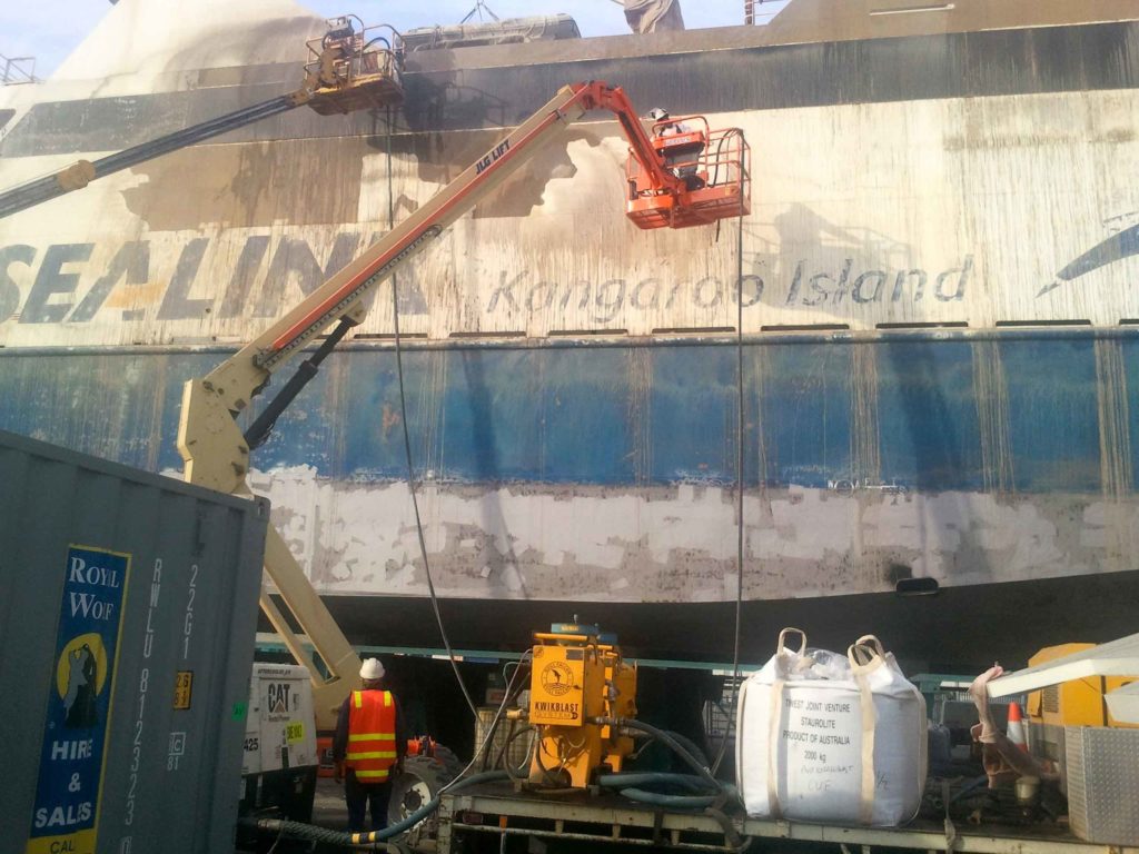 Marine Ship Cleaning Abrasive Blasting | AEB